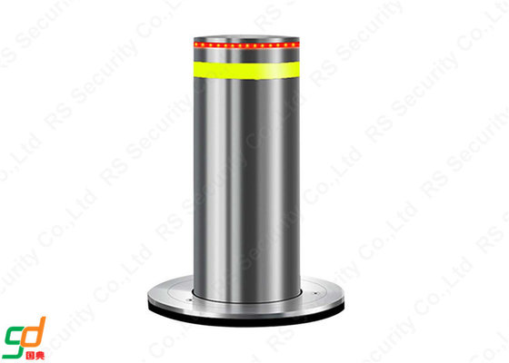 Highway Hydraulic Retractable Traffic Bollards Telescopic Barriers With Lights