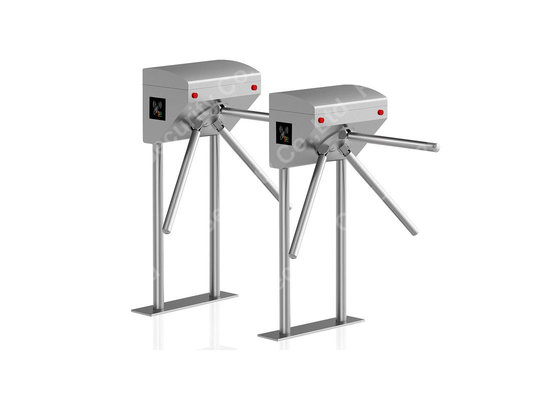 Security Run Smoothly Waist Height Turnstiles RFID Entrance Tripod Turnstiles