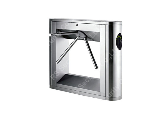 Stainless Steel Tripod Turnstile Security Systems, Data Entry Waist Height Turnstiles