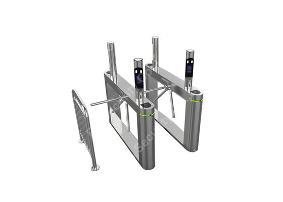 Optical Pedestrian Waist Height Turnstiles Full Automatic Barrier Gate
