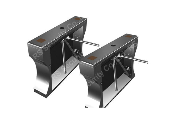 IR Sensor Control Waist Height Turnstiles Fingerprint With 600mm Passage Width