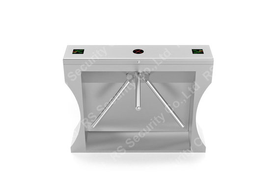 Pedestrian Fingerprint Waist Height Turnstiles Bevel IR Sensor Gate
