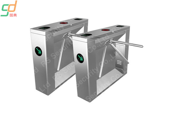 Fingerprint IR Sensor Tripod Turnstile Gate With Stainless Steel Casing Gate