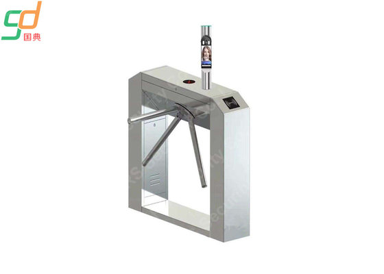 Dustproof Stainless Steel Tripod Turnstile Gate / Waist Height Turnstile
