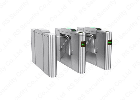 Silver Waist Height Turnstile Security Systems 550mm For Outdoor