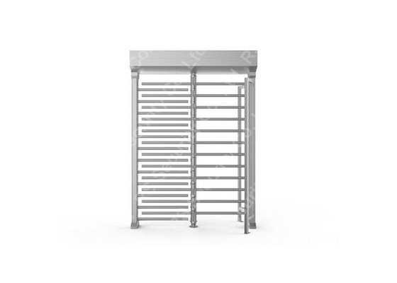 Two Lanes Full Height Turnstiles With Biometric Fingerprint Gate