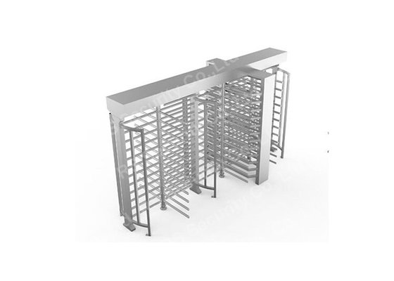 Fingerprint Stainless Steel Turnstile Full Height Systems IC / ID / Barcode Control