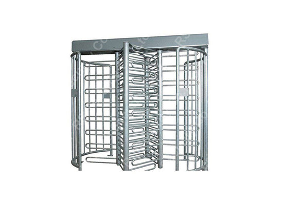 IP44 Security Revolving Doors , Full Height Turnstile Gates 304 Or 316 Stainless Steel