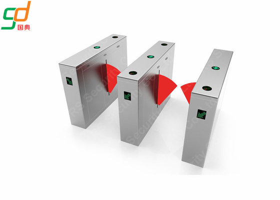LED Direct Entrance Flap Barrier Gate IR Sensor Bi-direction Turnstiles