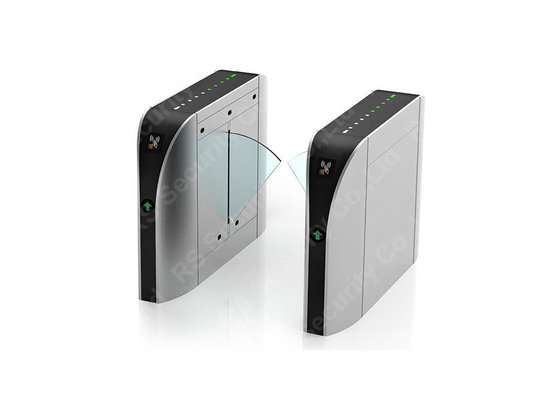 Customized Security Automatic Falp Barrier Gate Double Card Reader Wing Gates