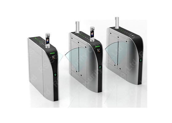 Luxury High Security Flap Barrier Gate Turnstile With Speech Function Turnstile