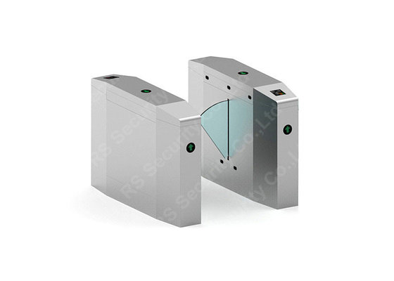 Access Control Flap Barrier Gate, Barcode RFID Reader Turnstile System
