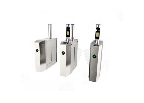 Enter Exit Automated Flap Turnstile / Security High Speed Flap Barrier Turnstile