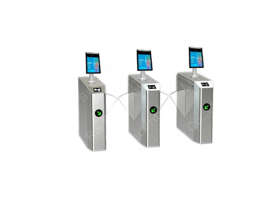 Optical Flap Barrier Gate , Auto Vertical Tripod Turnstile Access Control