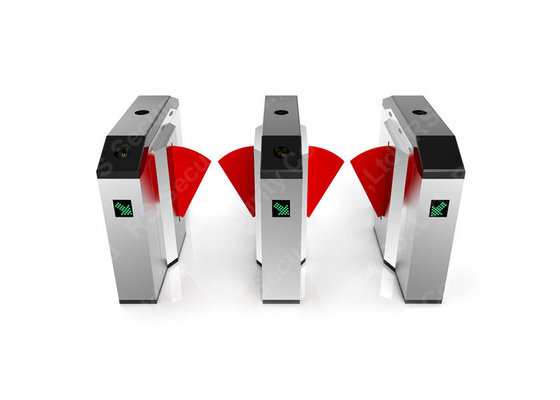 Retractable RFID Card Reader Flap Barrier Gate Alarm Flap Barrier