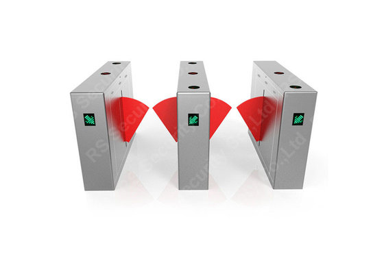 Subway Station Access Flap Barrier Gate with RFID  Fingerprint System
