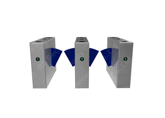 Factories Bi-Directional  Flap Barrier Gate White Wing  IR Sensor Pedestrian