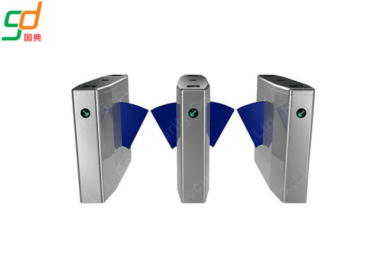 Retractable Turnstile Entry Systems Card Reader Flap Barrier Gate