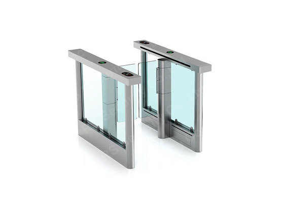 Security Barcode Glass Pedestrian Swing Gate Turnstile Barrier Systems Waterproof Level