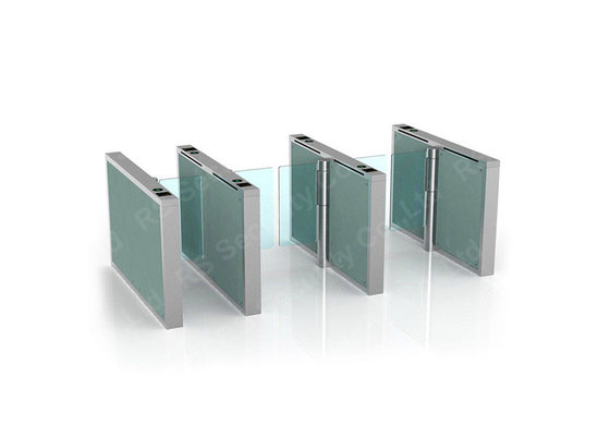 Glass Arm Barcode Supermarket Swing Gate With Standard RS485 Interface