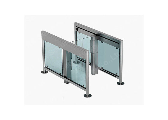 Automatic DC Motor Cylinder Supermarket Swing Gate , swing barrier gate