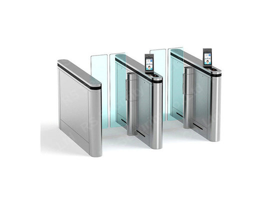Bidirectional Slim Swing Arm Barrier Turnstile Controlled Access Gates For Football