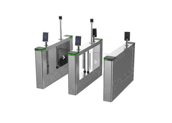 Entry And Exit Controlled Access Turnstile Security Systems RS485 Port