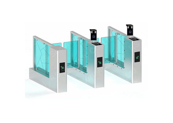 Security Supermarket Swing Gate Access Control Glass Arm Turnstiles System