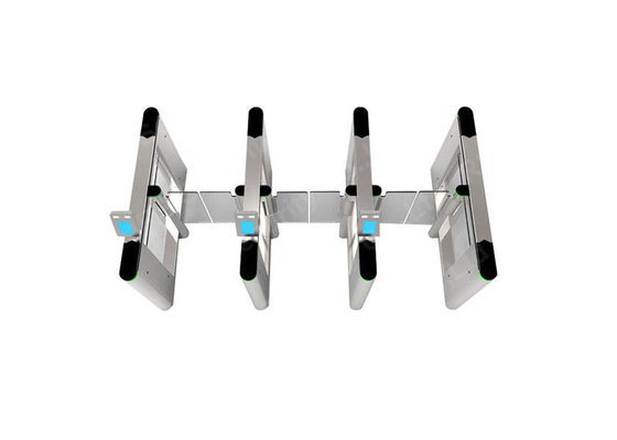 Slim Supermarket Swing Gate , Glass Turnstile Ul2593 Standard Servo Motor