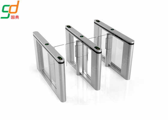 Metro Station Super Swing Gate Turnstile,Servo Motor Glass Turnstile Lanes