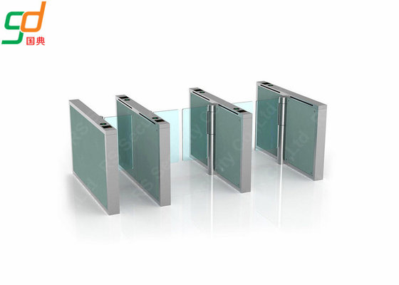 Slim Supermarket Swing Gate Barriers,Servo Motor Driver Turnstile Solution