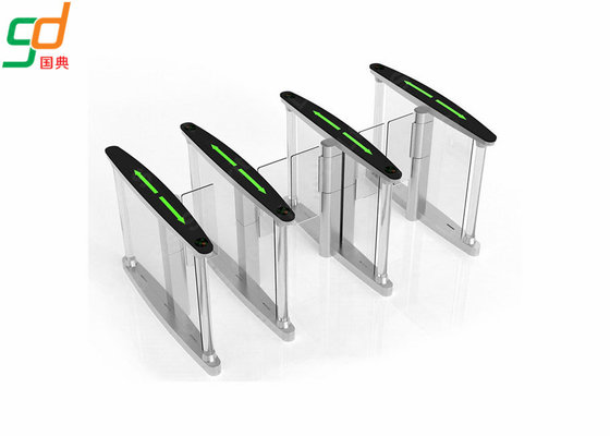 Government Railway Supermarket Swing Gate Bevel Swiping Card Turnstiles System