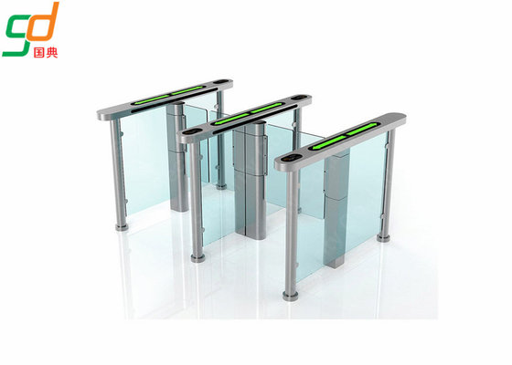 1.5mm Thicness Servo Motor Supermarket Swing Gate Card Reading Smart Turnstiles