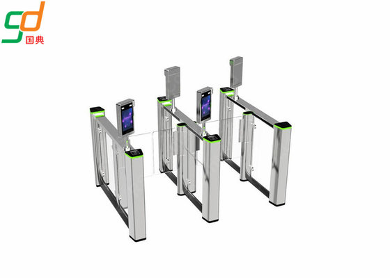 High Security Supermarket Swing Gate Waterproof With Acrylic Turnstile Barrier