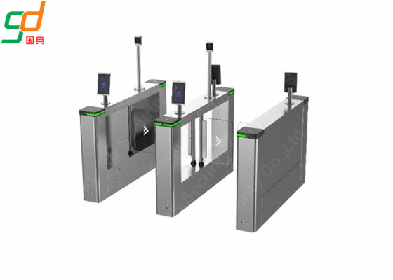 IR Sensor Multichannel Silvery Swing Gate Barrier For Community