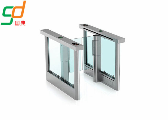 Servo Motor Automatic Turnstiles 2.0 mm Thickness Glass Turnstile Solutions