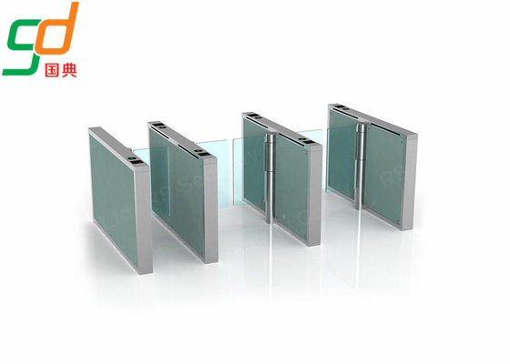 Out Door Heavy Duty Automatic Turnstiles , Stainless Steel ID Card Swing Barriers