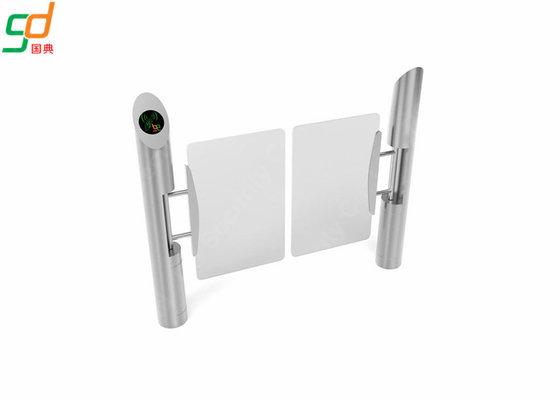 Card Access Swing Barrier Gate Fast Speed Servo Driver Slim Swing Gate