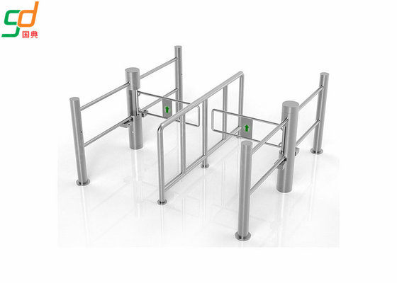 Transit Speed 40 People/min Swing Barrier Gate Turniket System For Supermarket