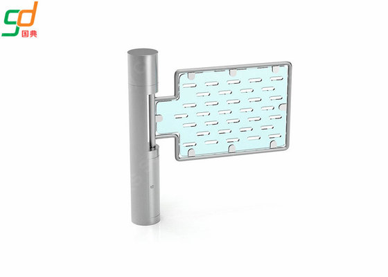 Intelligent 2mm Thick Security Swing Barrier Gate For Supermarket Access Control
