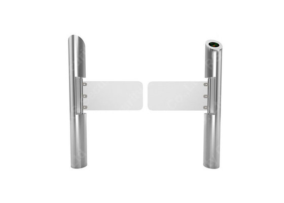 Time Attendance Slim 2.0mm Thickness Servo Motor Glass Swing Barrier Gate