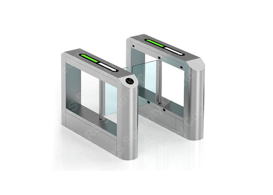 RFID Card Reader Swing Barrier Gate, Glass Gates Access Control Turnstile