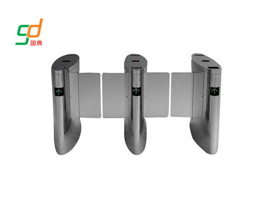 Optical Security Speed Gates , Card Reader Glass Fastlane Access Control Turnstiles