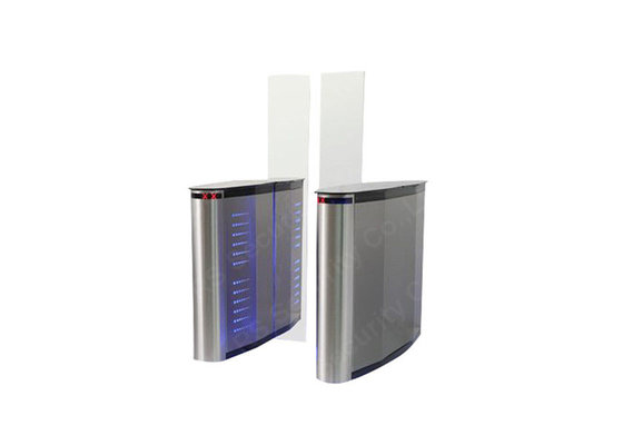 Railway Retractable Security Speed Gates , Bidirectional Stainless Steel Turnstiles Control
