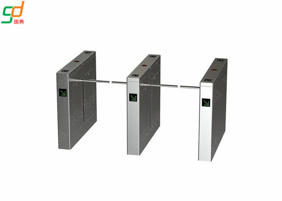 Outdoor Turnstile Speed Gates, Full Height Glass Barrier Security Gate