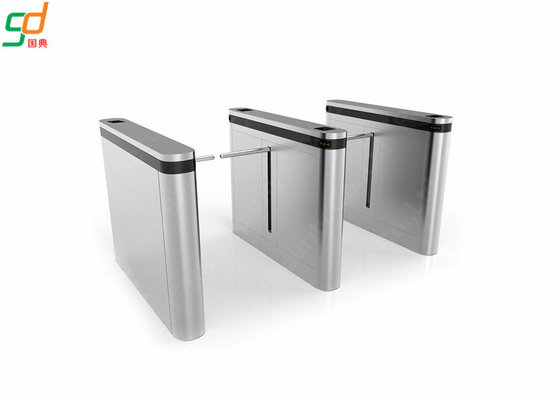 Stainless Steel Turnstile Security Systems, Full Height Sliding Barrier Turnstile Gate