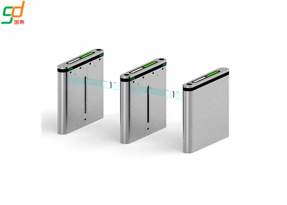 IR Sensor 304 Stainless Steel Drop Arm Barrier Bi-direction Channels Turnstiles