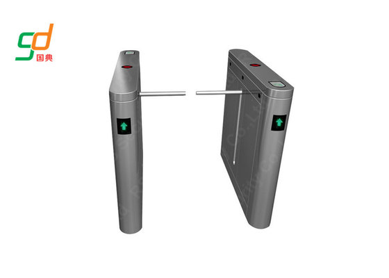 Single Or Dual Core Drop Arm Barrier Card Reader Turnstile Gate System