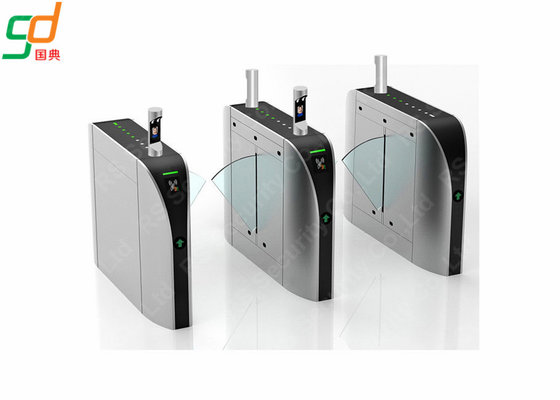 Rfid Indoor Optical Turnstile Flap Barrier Gate Two Directions Controlled