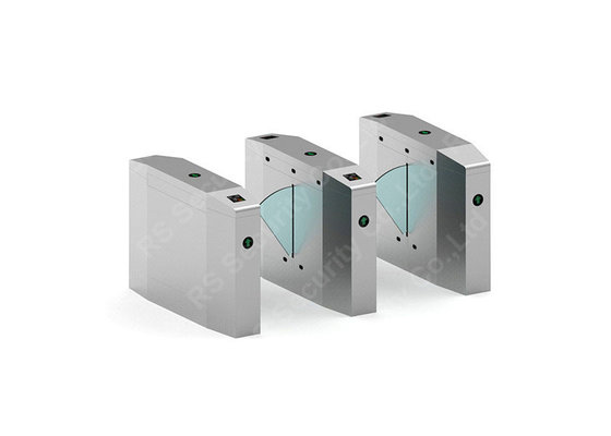 Electrical Flap Barrier Gate / Automation Subway Turnstyle Rfid Door Entry System